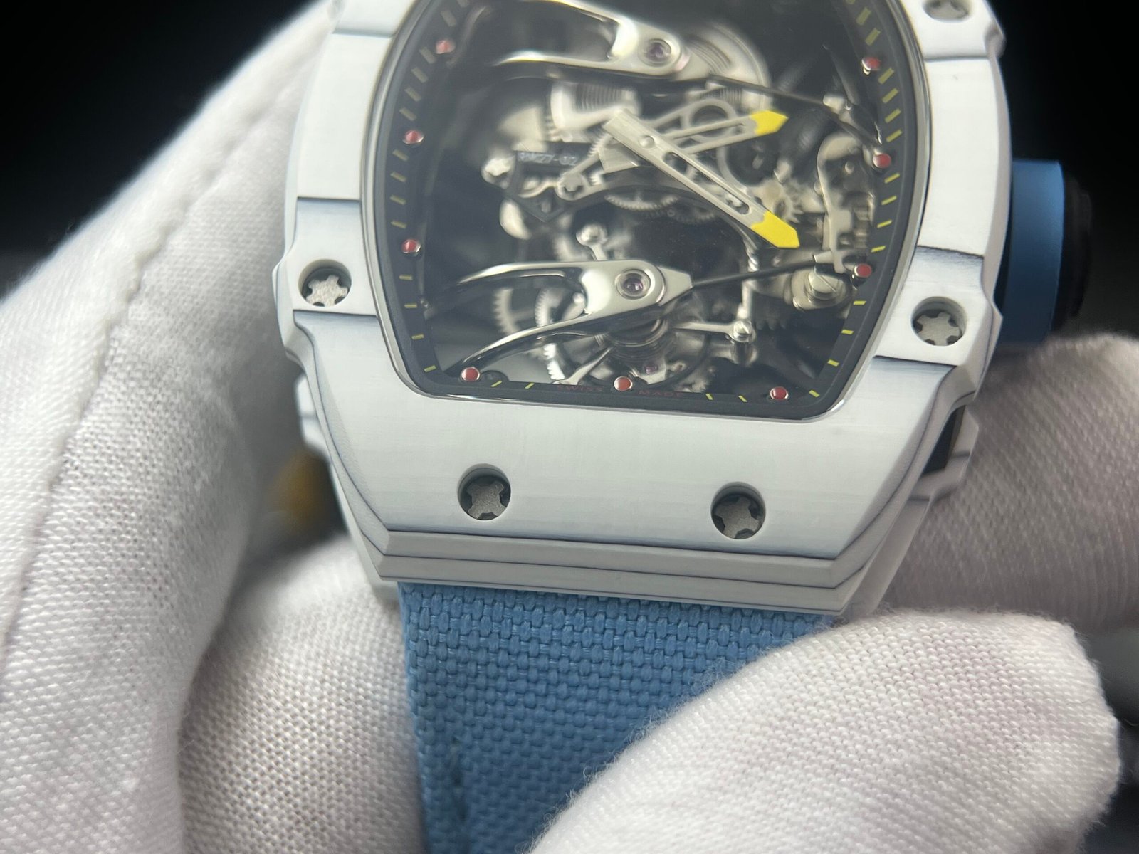 RM27-02 Carbon Fiber Case Men’s Nylon Strap Watch - SpaceTime