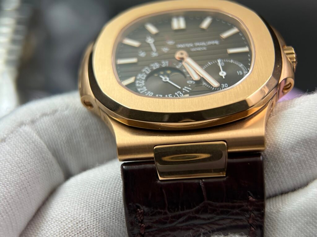 Customization 5712 1:1 Best Edition Brown Dial on Brown Leather Strap ...