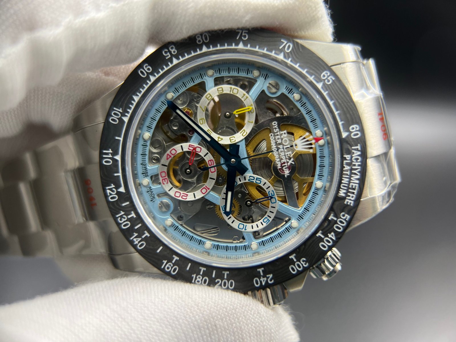 Daytona Montoya 40MM SS/SS Skeleton Dial Sonic SA4130 – SpaceTime