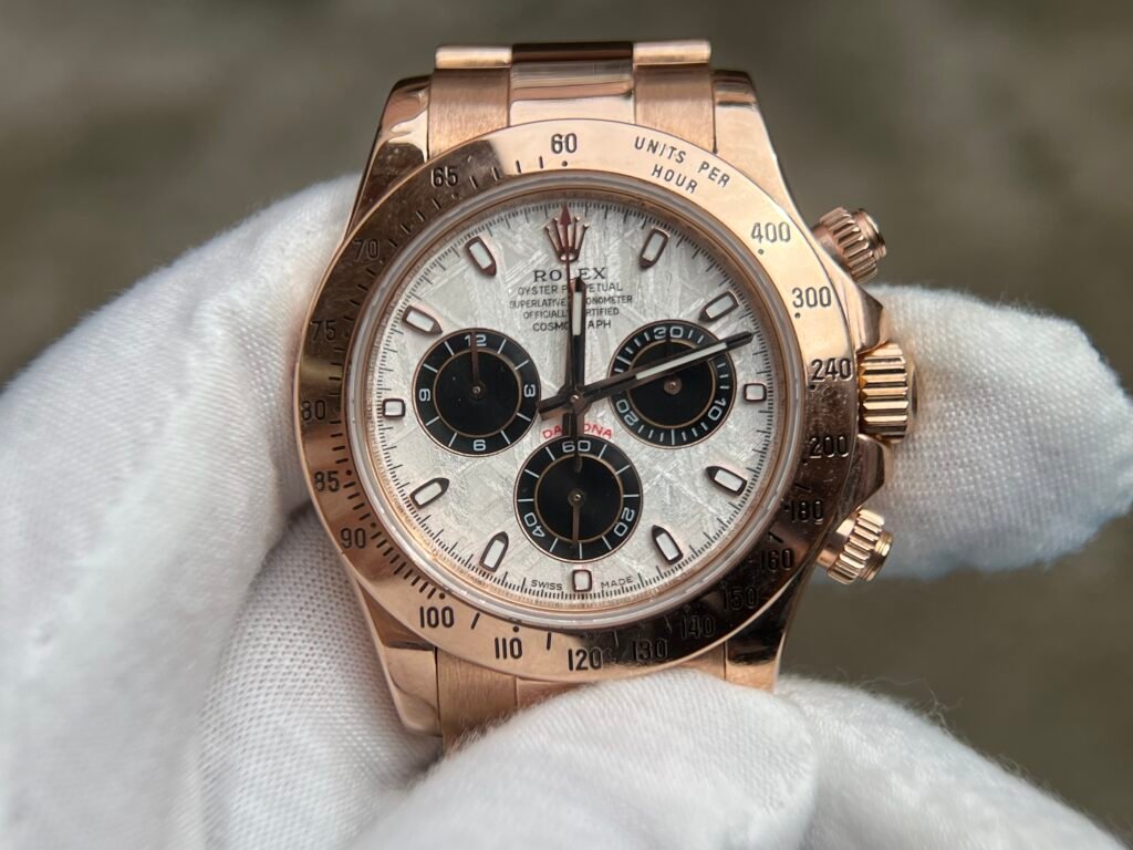 Daytona Rose Gold Meteorite Dial 116505 Tungsten shell Case Wrap real ...